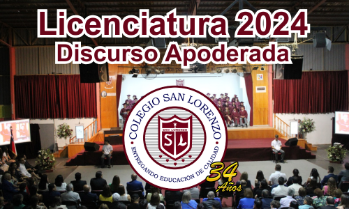 Licenciatura 2024: Discurso Apoderada - colegiosanlorenzo.cl